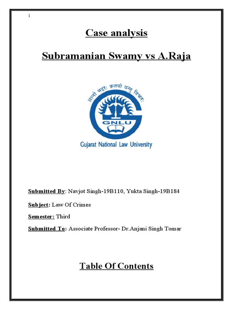 Ipc Case Analysis 19B110,19B184 | PDF | Public Law | Justice