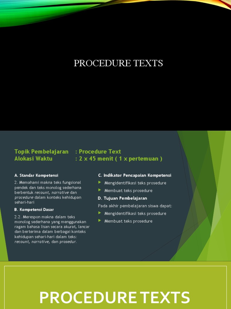 Procedure Texts | PDF | Food Ingredients | Foods