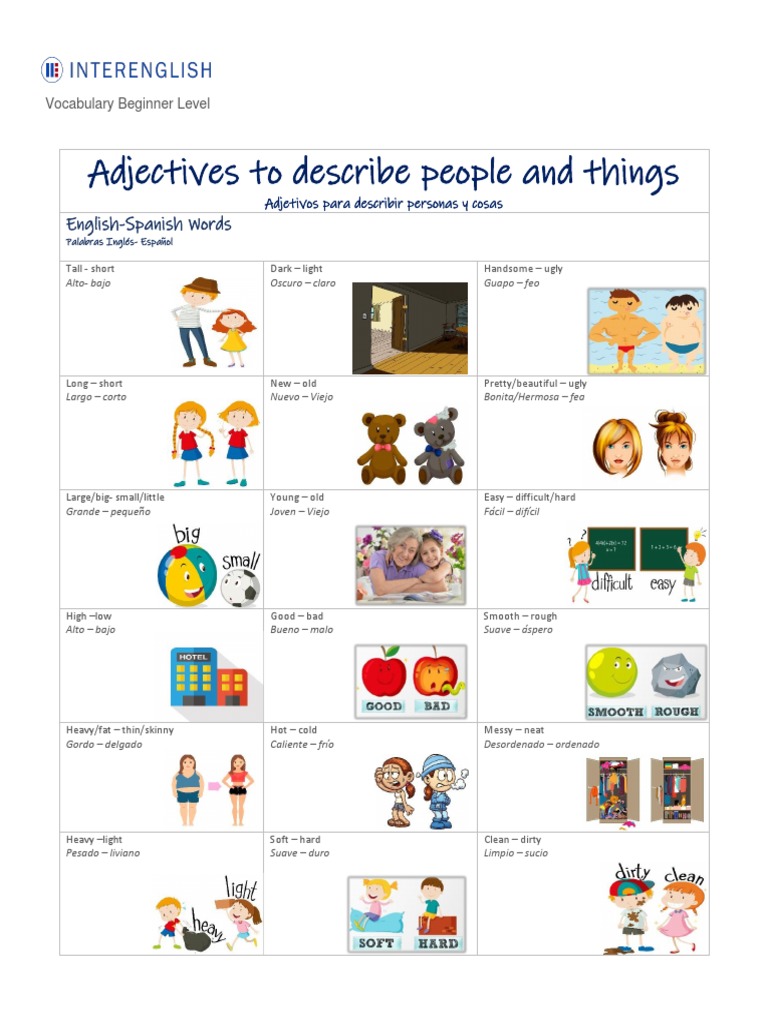 6 - Adjectives To Describe People and Things-1 | PDF