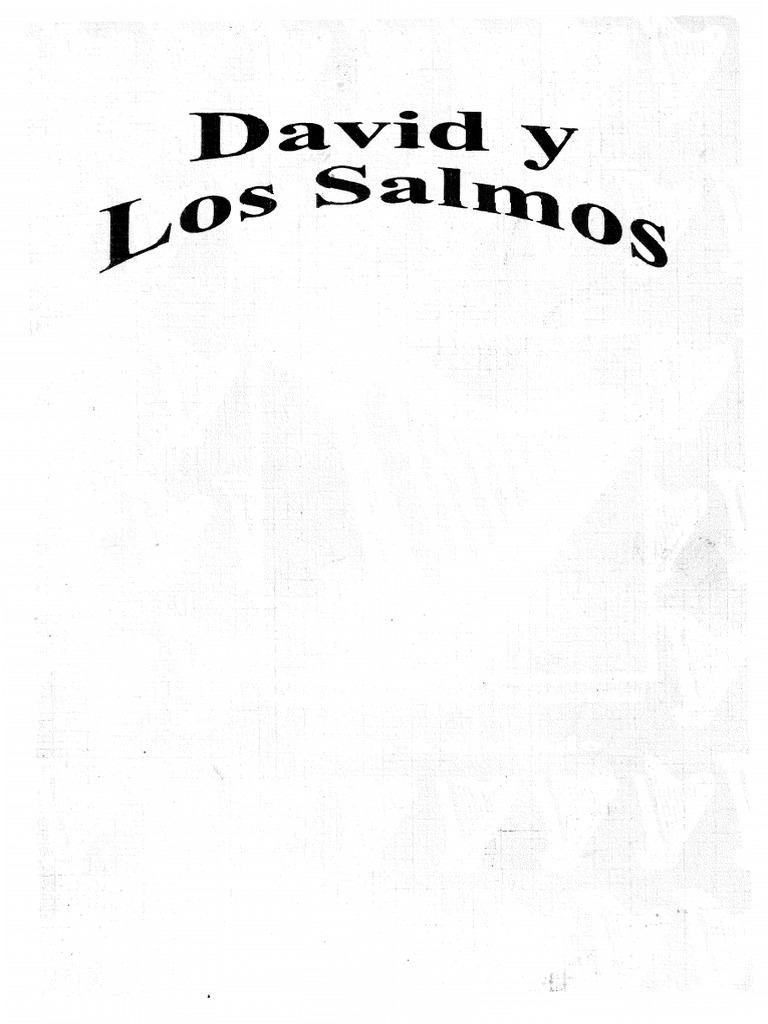 David y Los Salmos | PDF | Salmos | David
