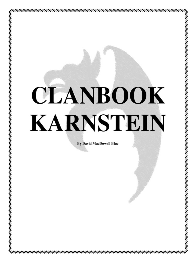 Clanbook Karnstein: by David Macdowell Blue | PDF | Carmilla | Vampire ...