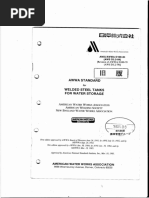 AWWA D100 Standard For Welded Carbon Steel Tanks For Water Storage PDF ...