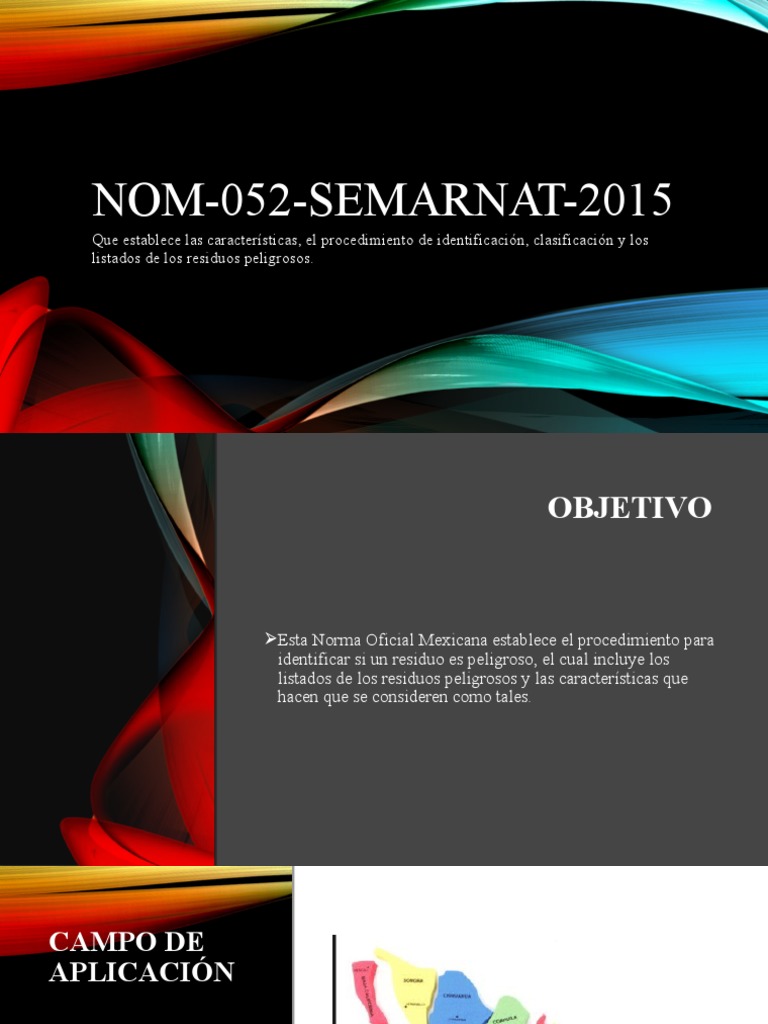 Nom 052 Semarnat 2015 | PDF | Residuos | Combustión