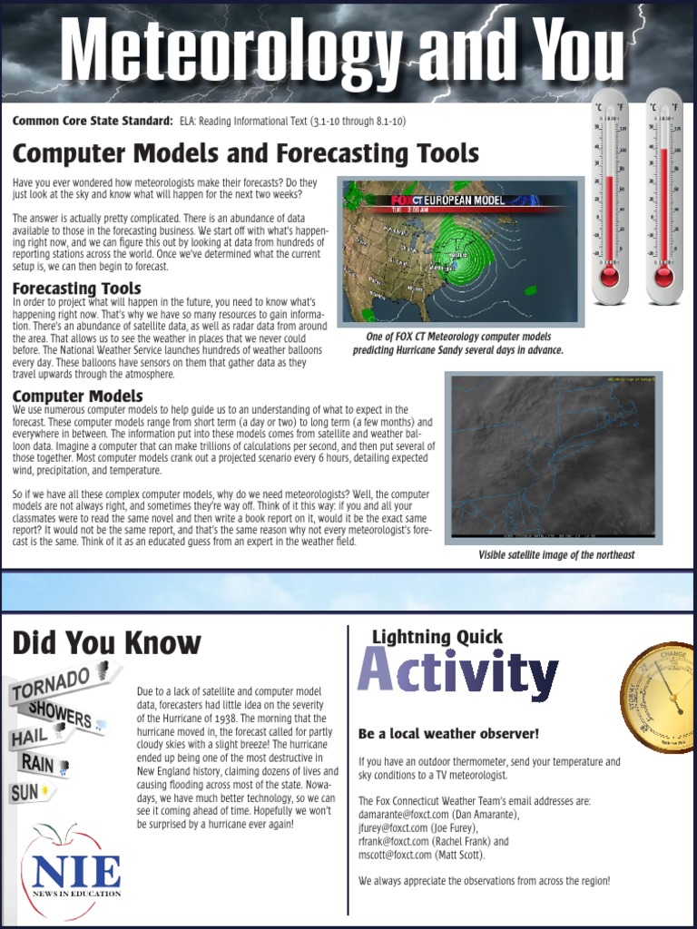 Forecasting Tools | PDF | Numerical Weather Prediction | Weather ...