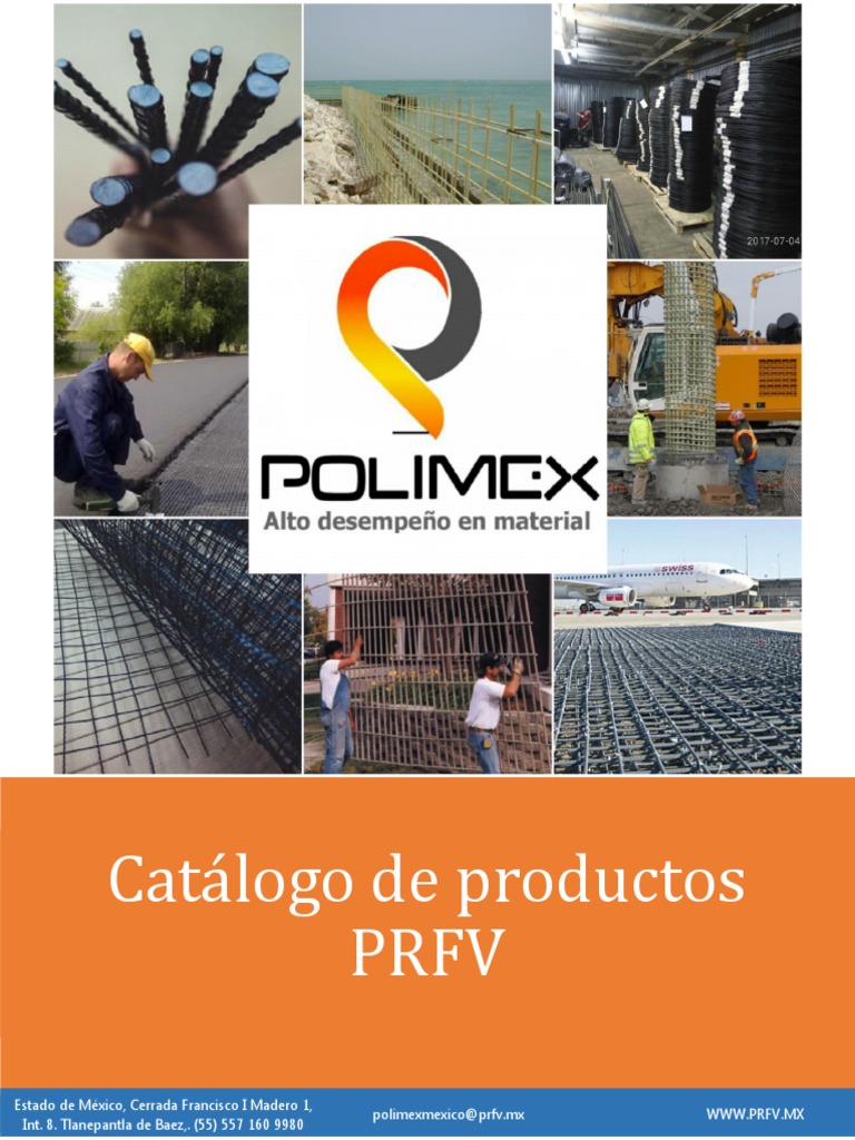 Catálogo de PRFV | PDF | Hormigón | Ingeniería de Edificación