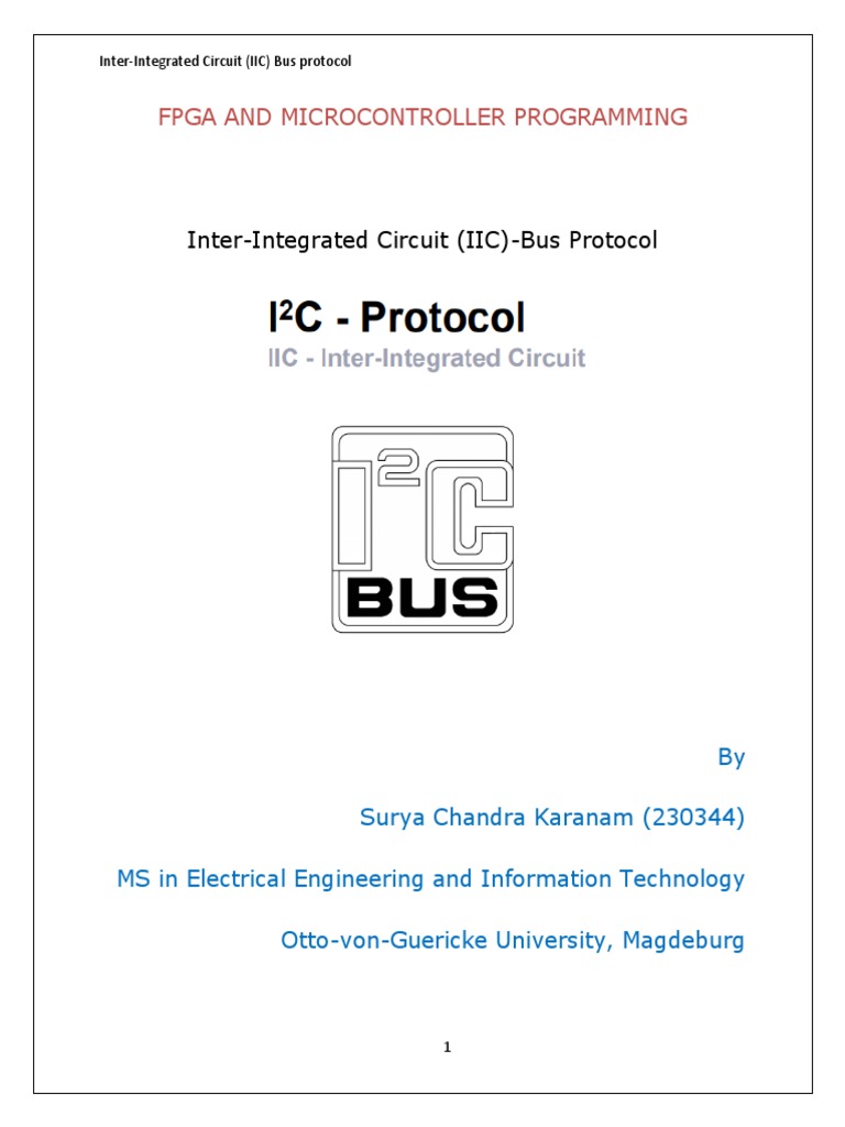 Inter Integrated Circuit | PDF | Computer Data | Communications Protocols