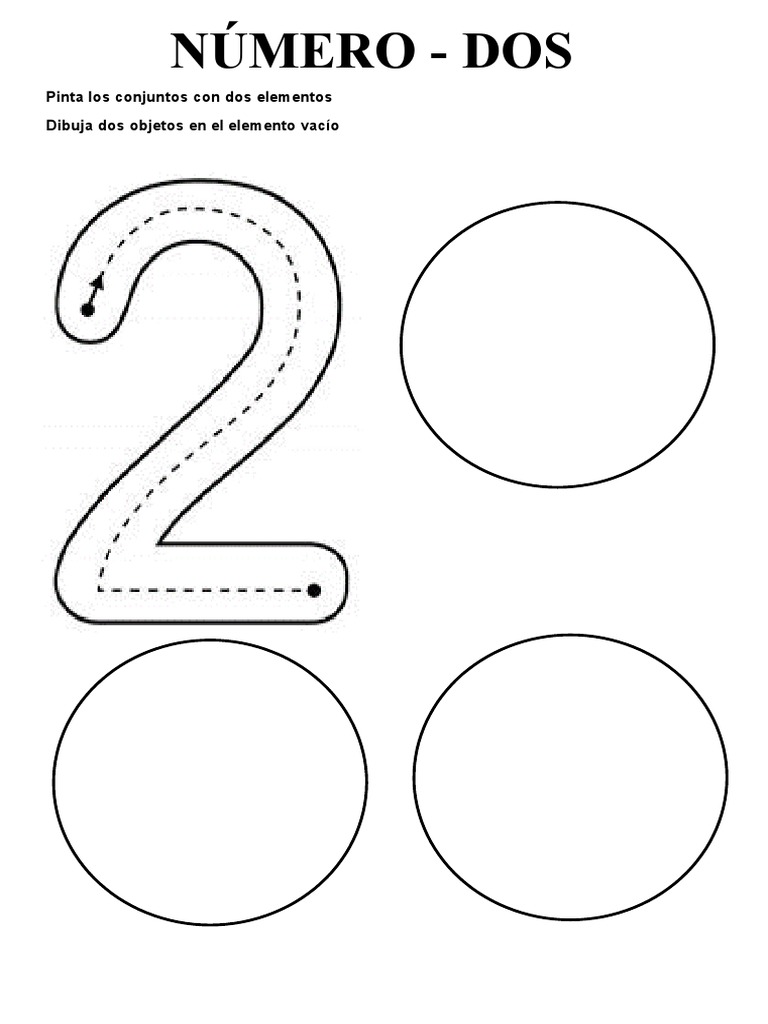 Numero Dos para Colorear | PDF