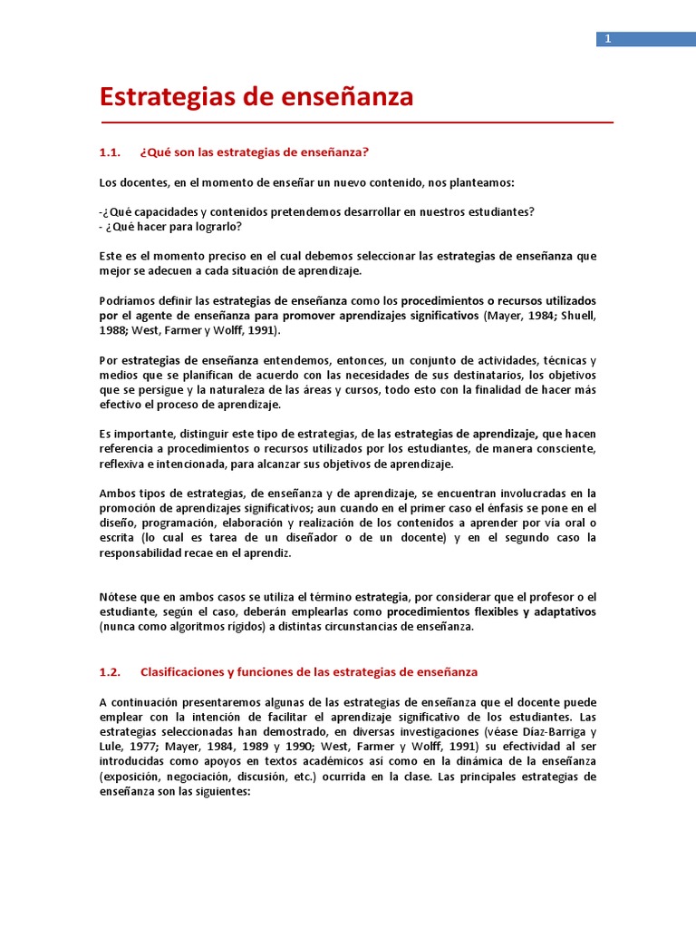 7 Estrategias de Ensenanza | PDF | Analogía | Aprendizaje