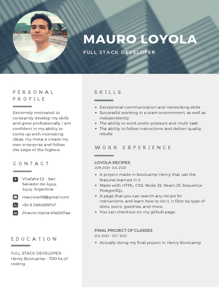 CV - Mauro Loyola | PDF