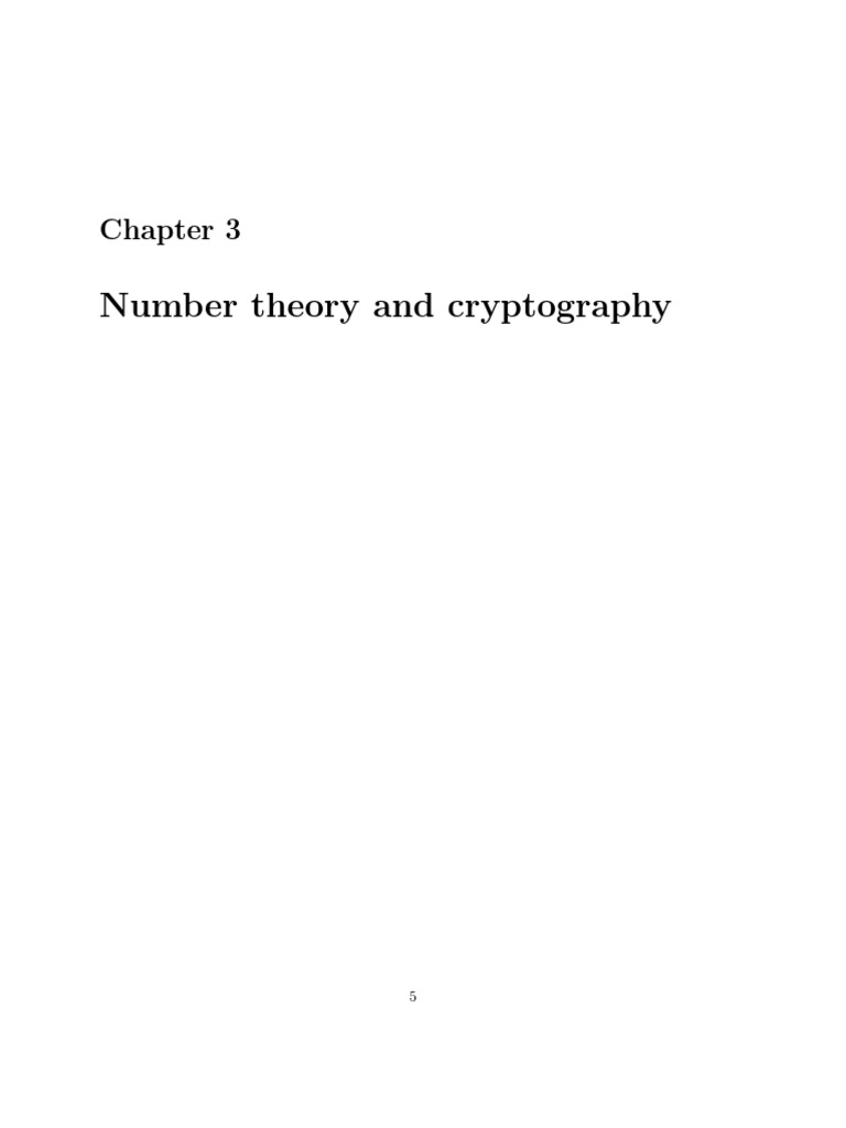 Number Theory and Cryptography | PDF | Cryptography | Cryptanalysis