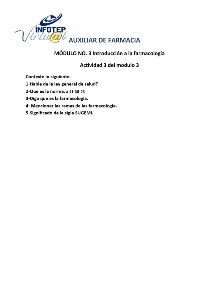 Actividad 3 Modulo 3 | PDF