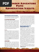 Abomination Vaults Adventure Guide | PDF | D20 System | Dungeons & Dragons