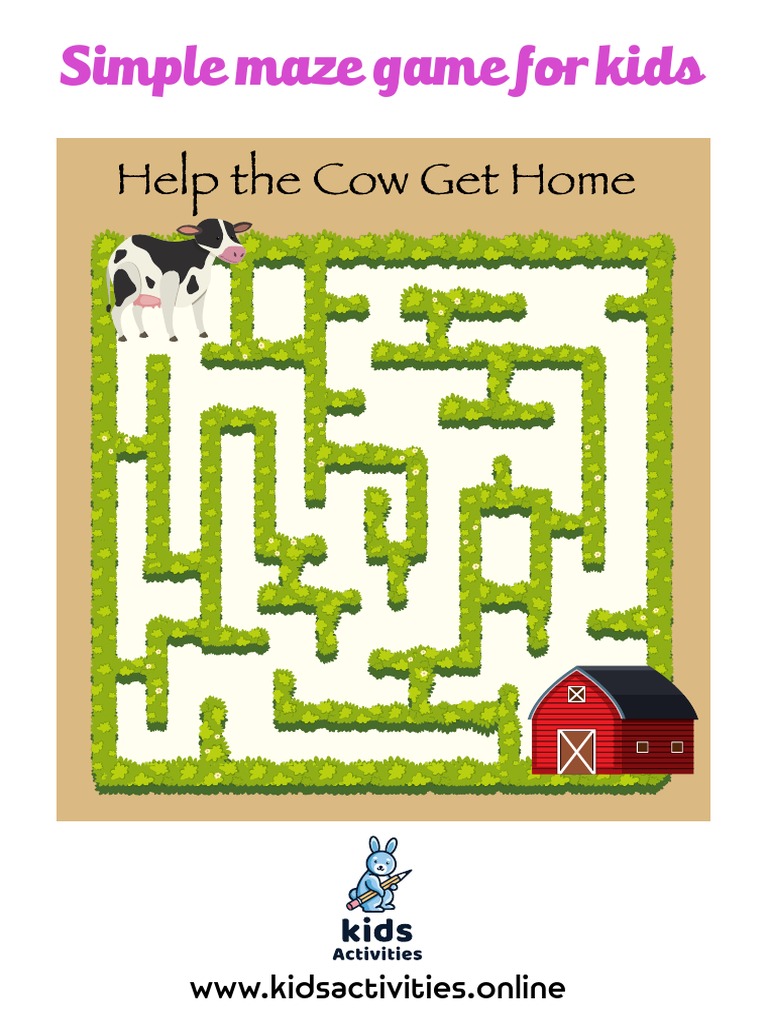 Simple Maze Game For Kids | PDF