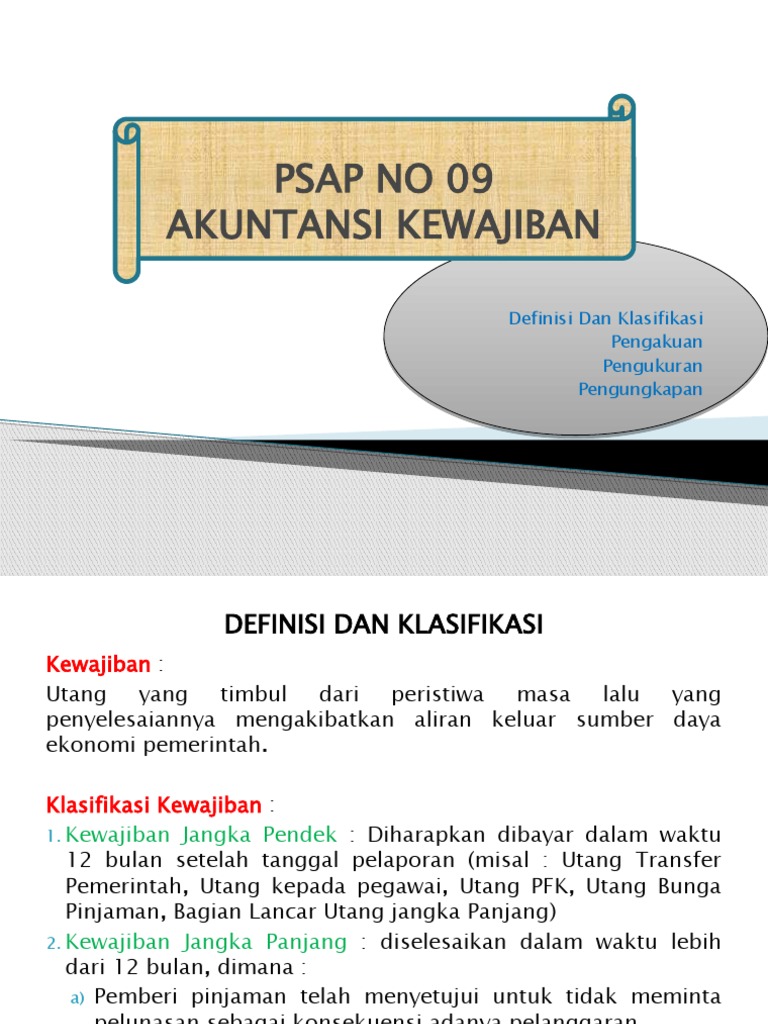 Akuntansi Kewajiaban PSAP No. 9 | PDF