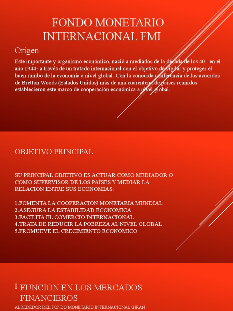 Fondo Monetario Internacional FMI | PDF