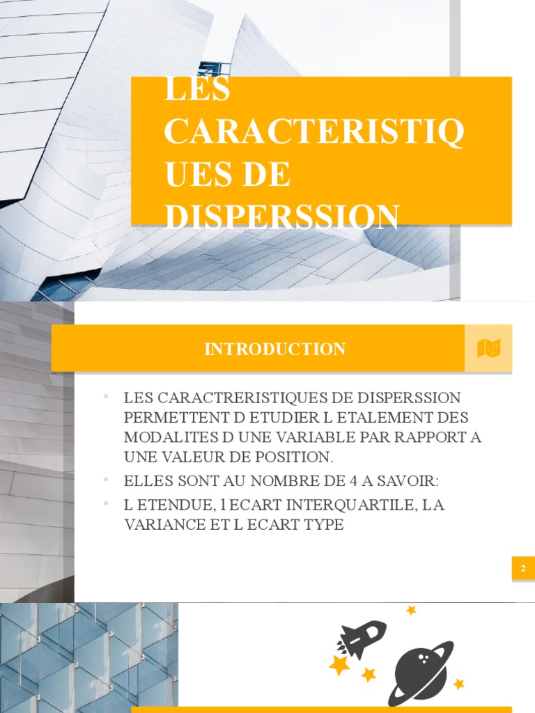Caractéristiques de la dispersion en statistiques | PDF | Indicateur de ...
