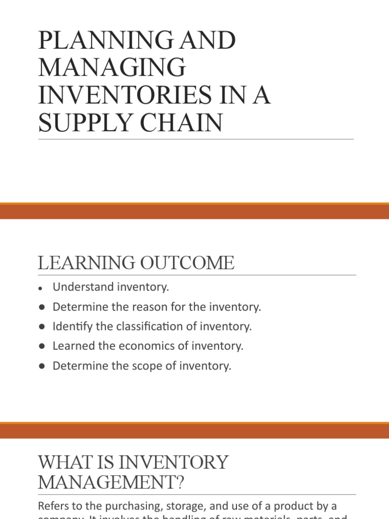Inventory Management in Supply Chains | PDF | Radio Frequency ...