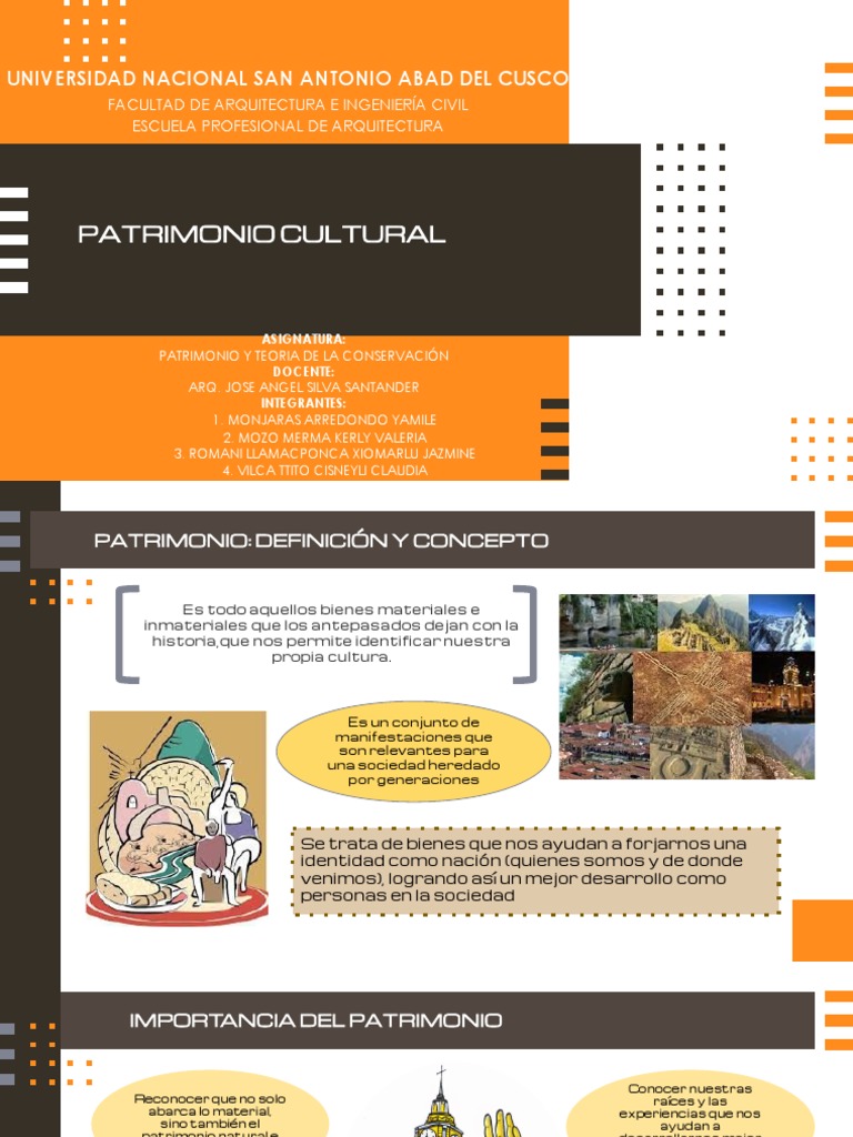 Tarea 02 | Descargar gratis PDF | Patrimonio cultural | Bienes (Ley)