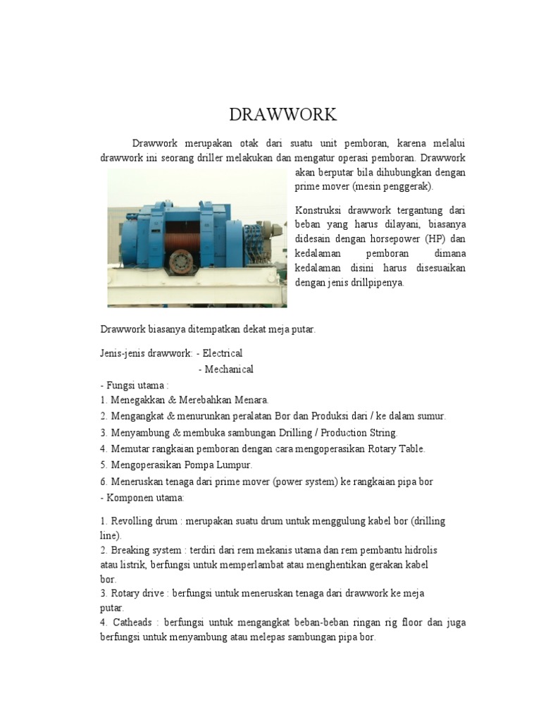 Draw Work | PDF