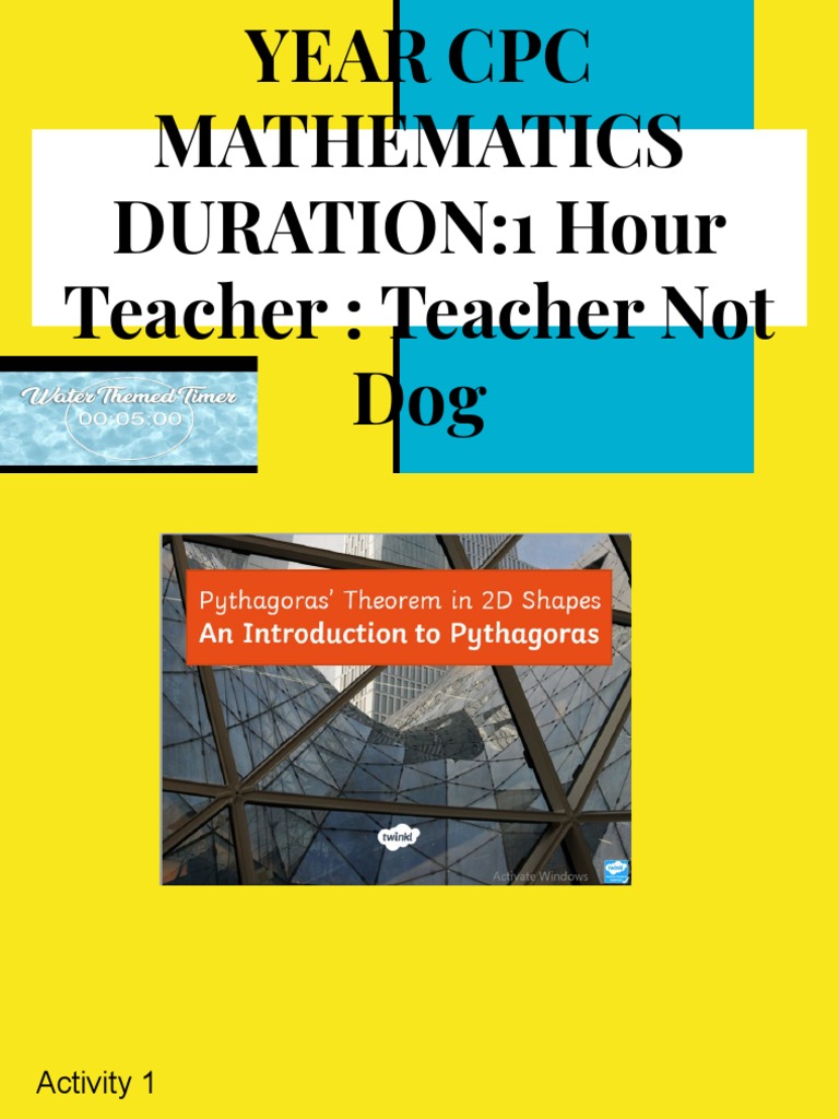 Year CPC Mathematics | PDF