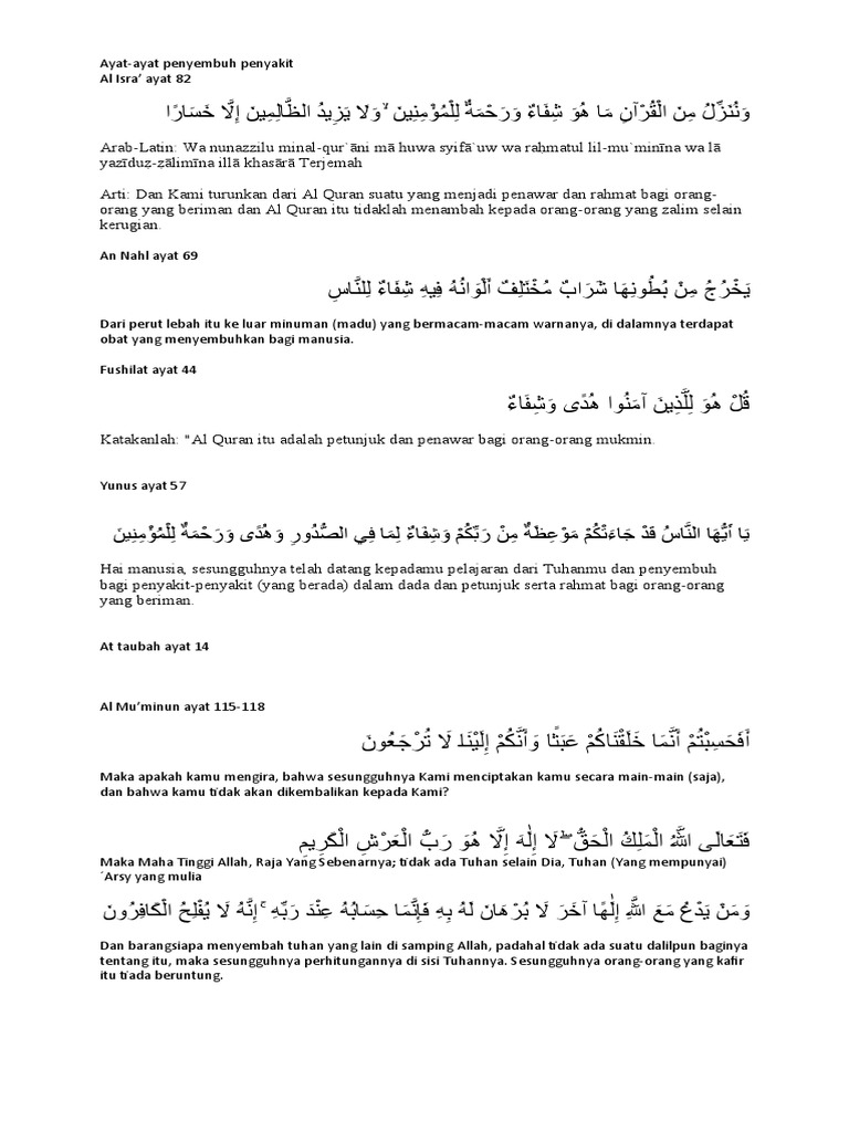 Doa Ayat Penting | PDF