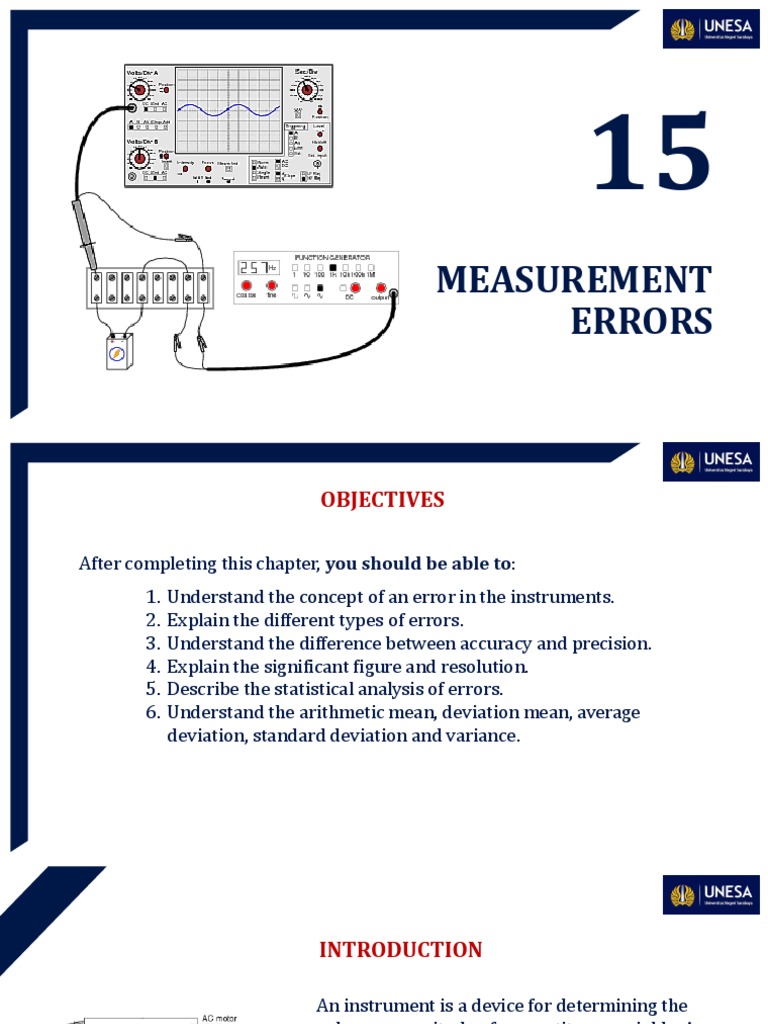 15 Measurement Errors | PDF | Measuring Instrument | Accuracy And Precision