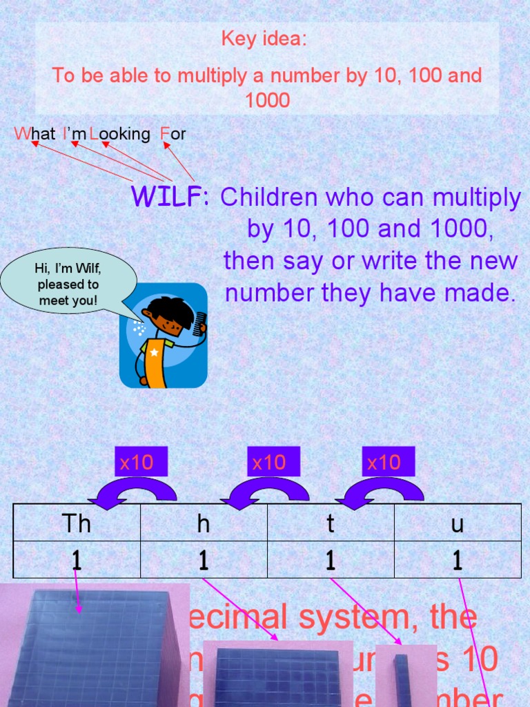 Multiplying by 10 100 1000 | PDF | Elementary Mathematics | Arithmetic