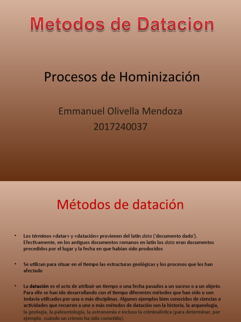 Metodos de Datacion | PDF | Earth Sciences | Método científico