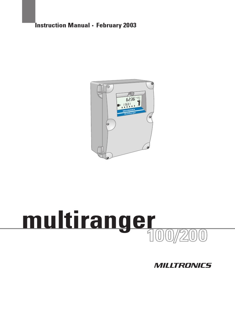 Multiranger Manual | PDF | Parameter (Computer Programming) | Relay