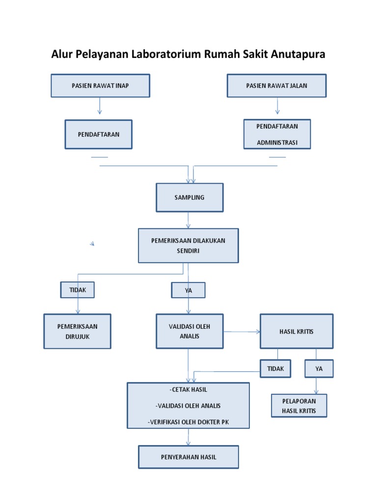 Alur Pelayanan Lab RS Anutapura | PDF