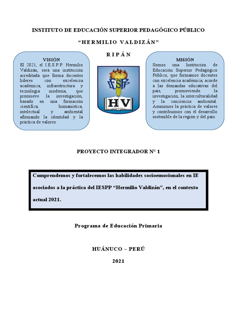 Proyecto Integrador Primaria | PDF | Educación primaria | Plan de estudios
