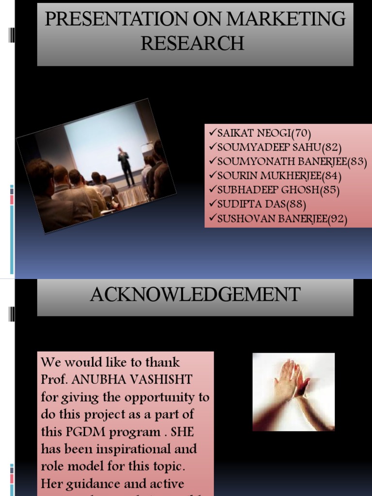 Presentation On Marketing Research | PDF | Digital Technology ...