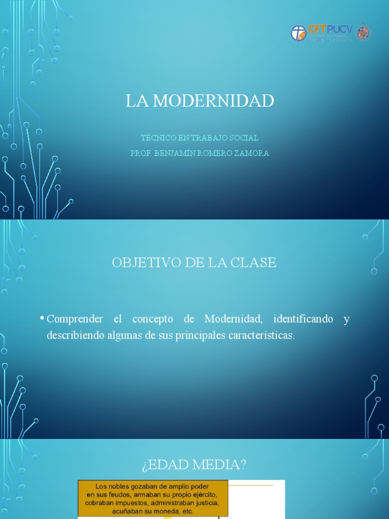 Clase - La Modernidad | PDF | Modernidad | Edades medias