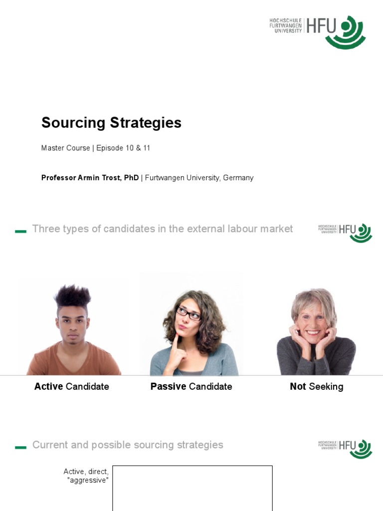 Sourcing Strategies: Master Course - Episode 10 & 11 | PDF | Employee ...