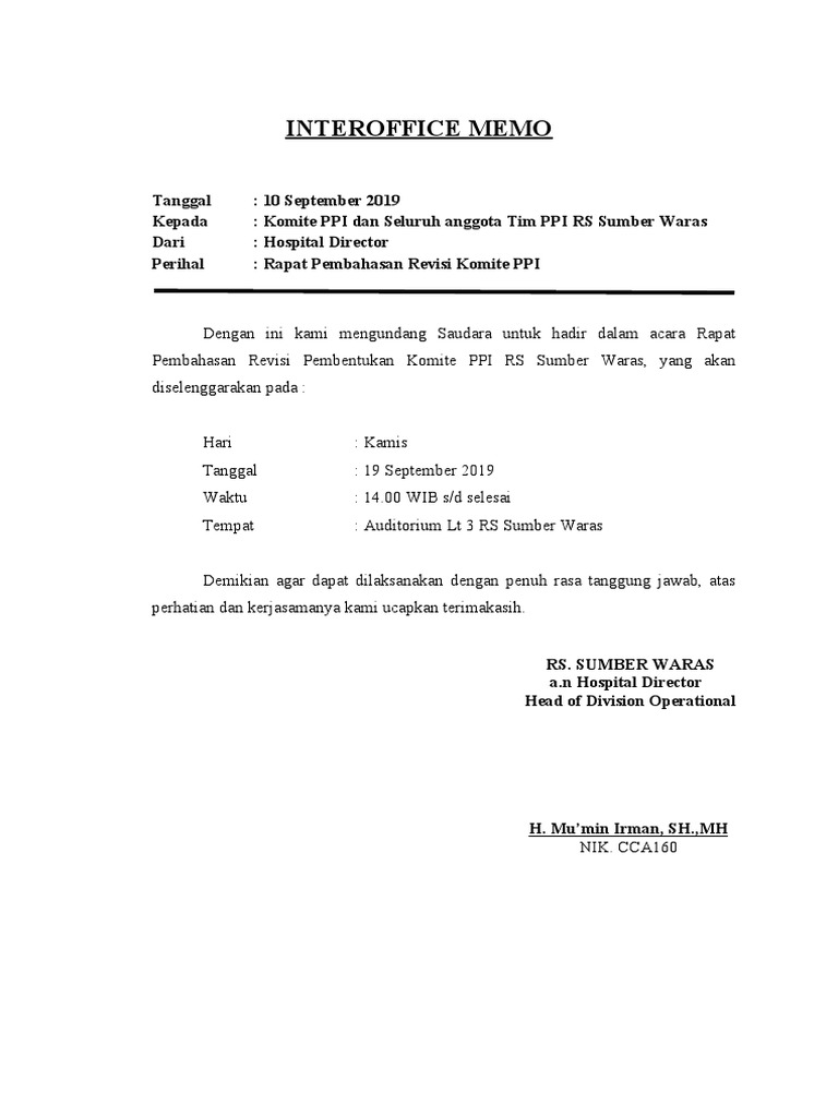 Interoffice Memo | PDF