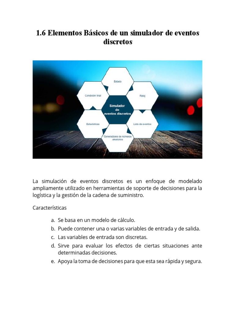 Simulación de eventos discretos | PDF | Simulación | Estadísticas