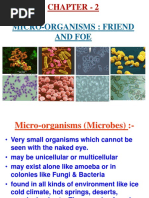 Notes of CH 2 Microorganisms - Friend and Foe - Class 8th Science | PDF ...