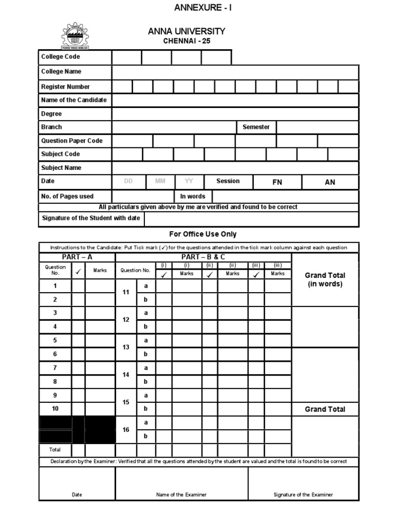 Annexure | PDF | Educational Assessment And Evaluation | Qualifications