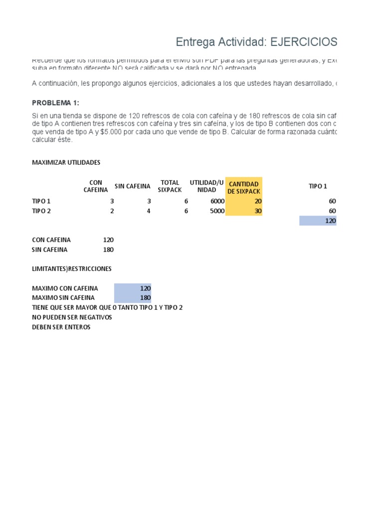 Ejercicio Solver Tutoria 2 | PDF | Science | Ciencia y Tecnología