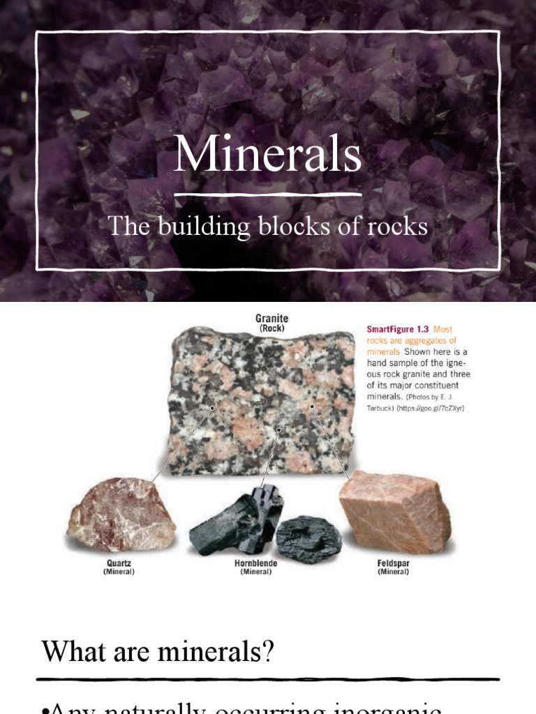 Minerals: The Building Blocks of Rocks | PDF | Minerals | Crystal