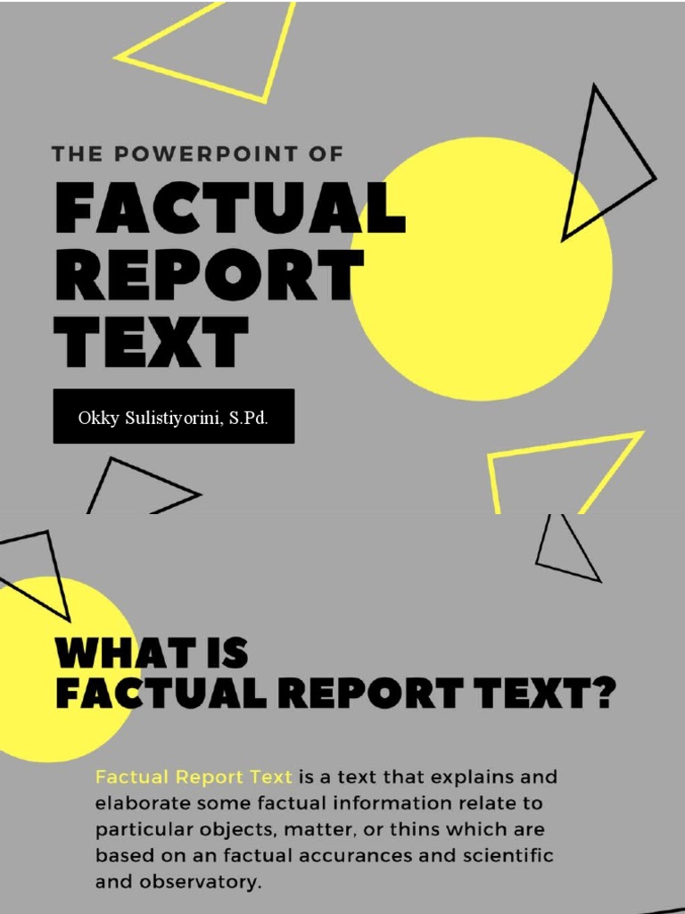 Factual Report Text | PDF