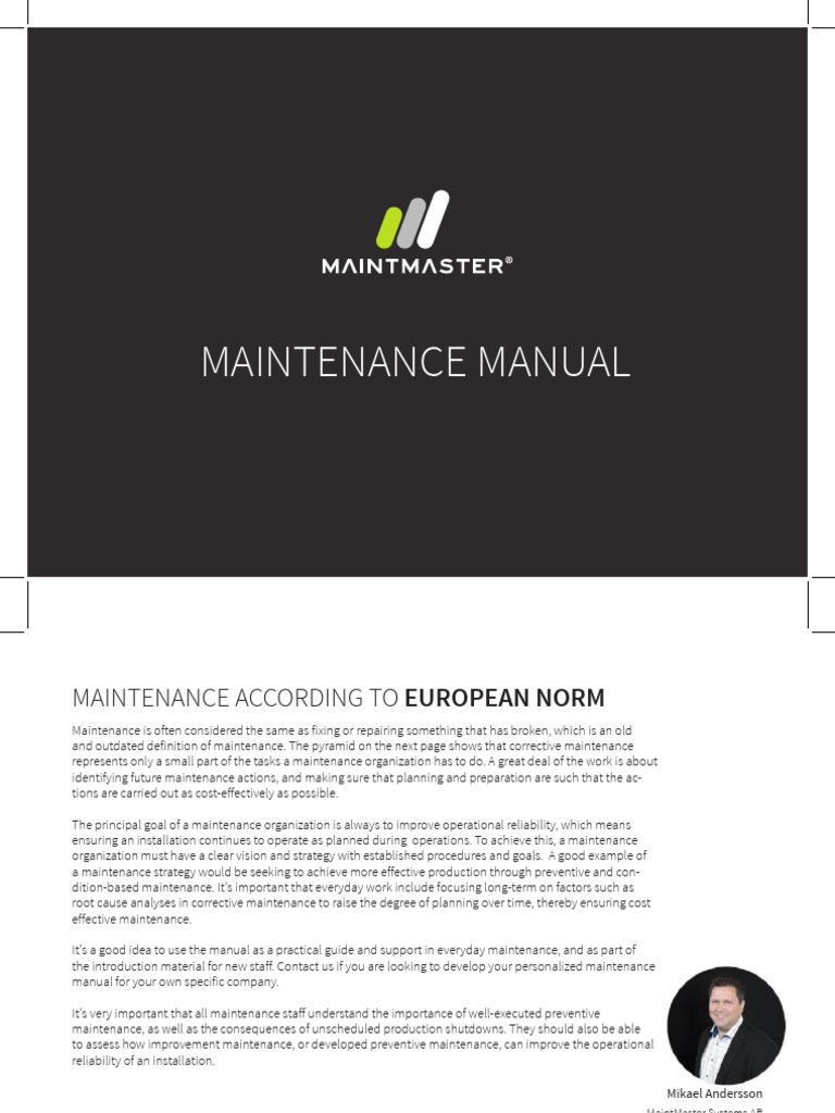 Maintenance Strategy and Standards Guide | PDF | Reliability ...