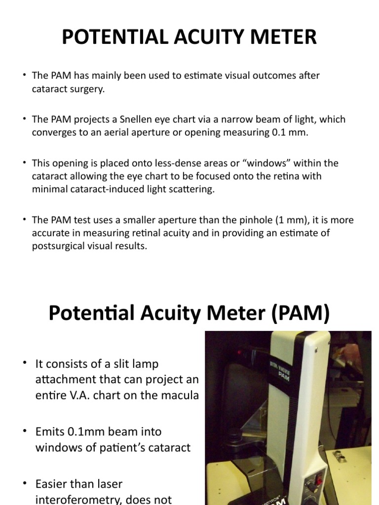 Potential Acuity Meter 16 | PDF | Visual Acuity | Eye