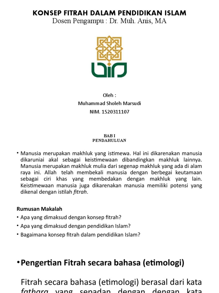 Konsep Fitrah | PDF