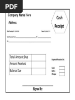 Pettycash Replenishment Form | PDF | Receipt
