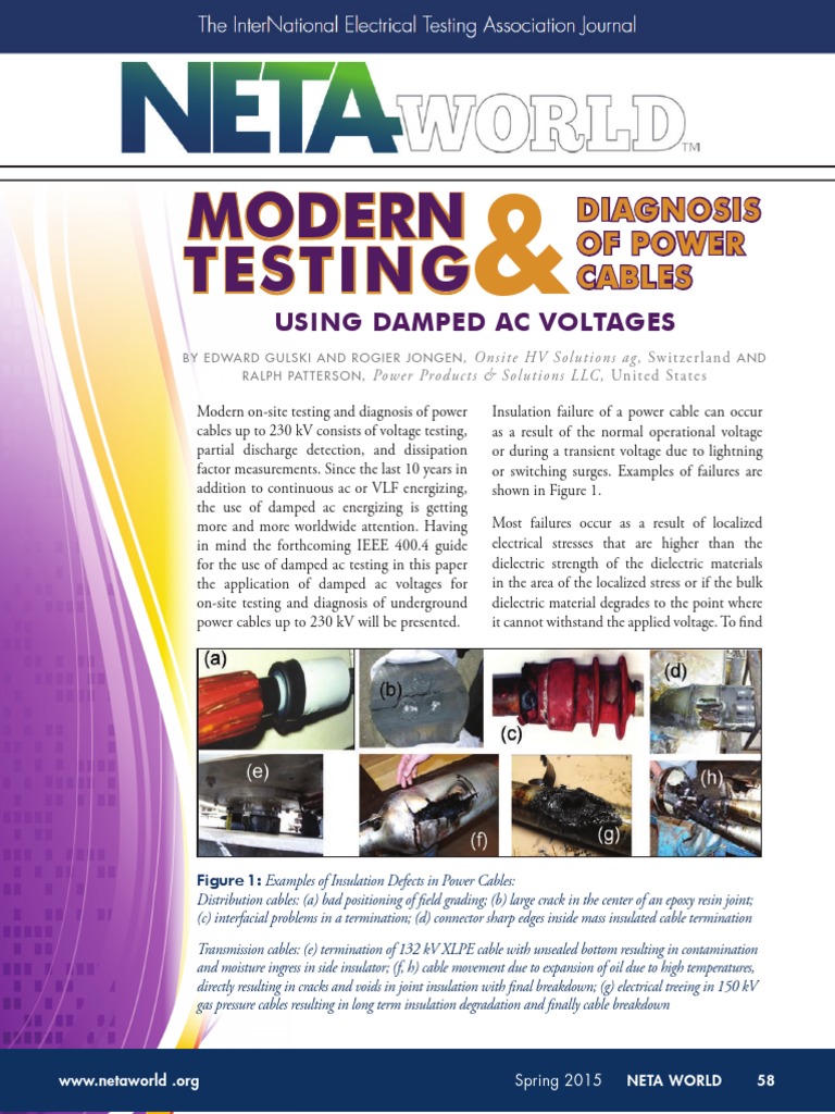 Damped AC Testing for Power Cables | PDF | Alternating Current | Inductance