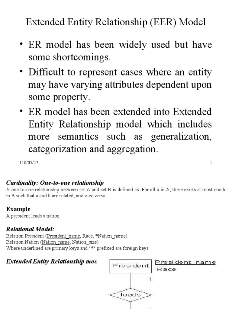 Understanding The Extended Entity Relationship Model Pdf Relational Database Inheritance