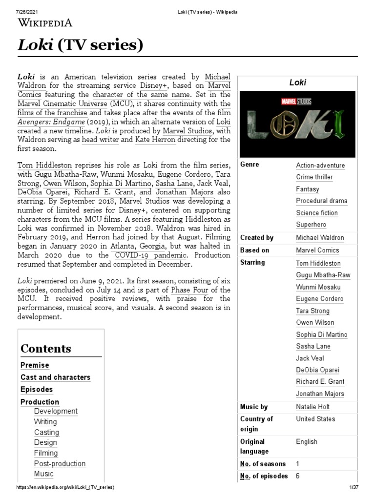 Loki Fantasy Character | PDF
