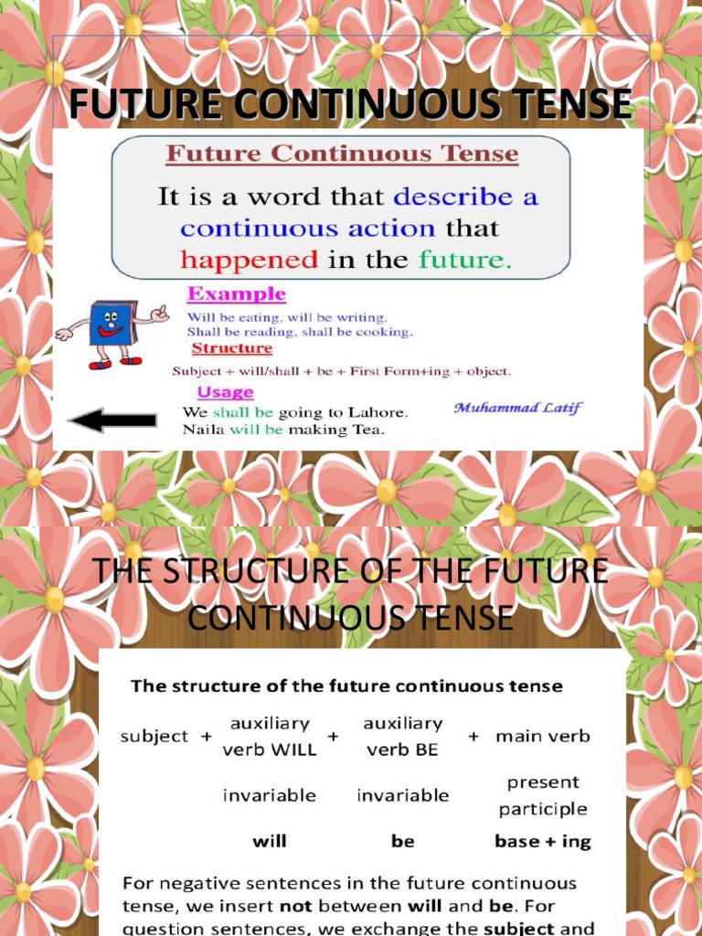 Understanding the Future Continuous Tense: Its Structure, Examples, and ...