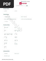 Boolean Algebra Cheat Sheet | PDF